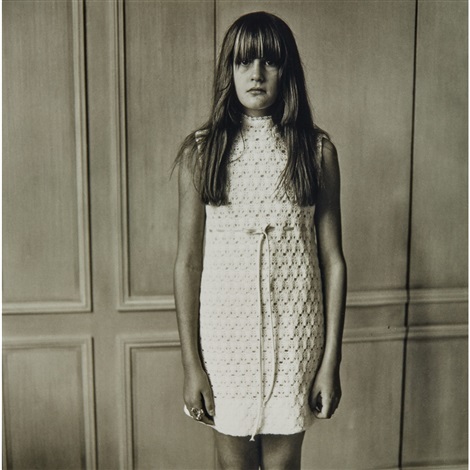 Marcella Matthaei, standing, aged 11 by Diane Arbus on artnet